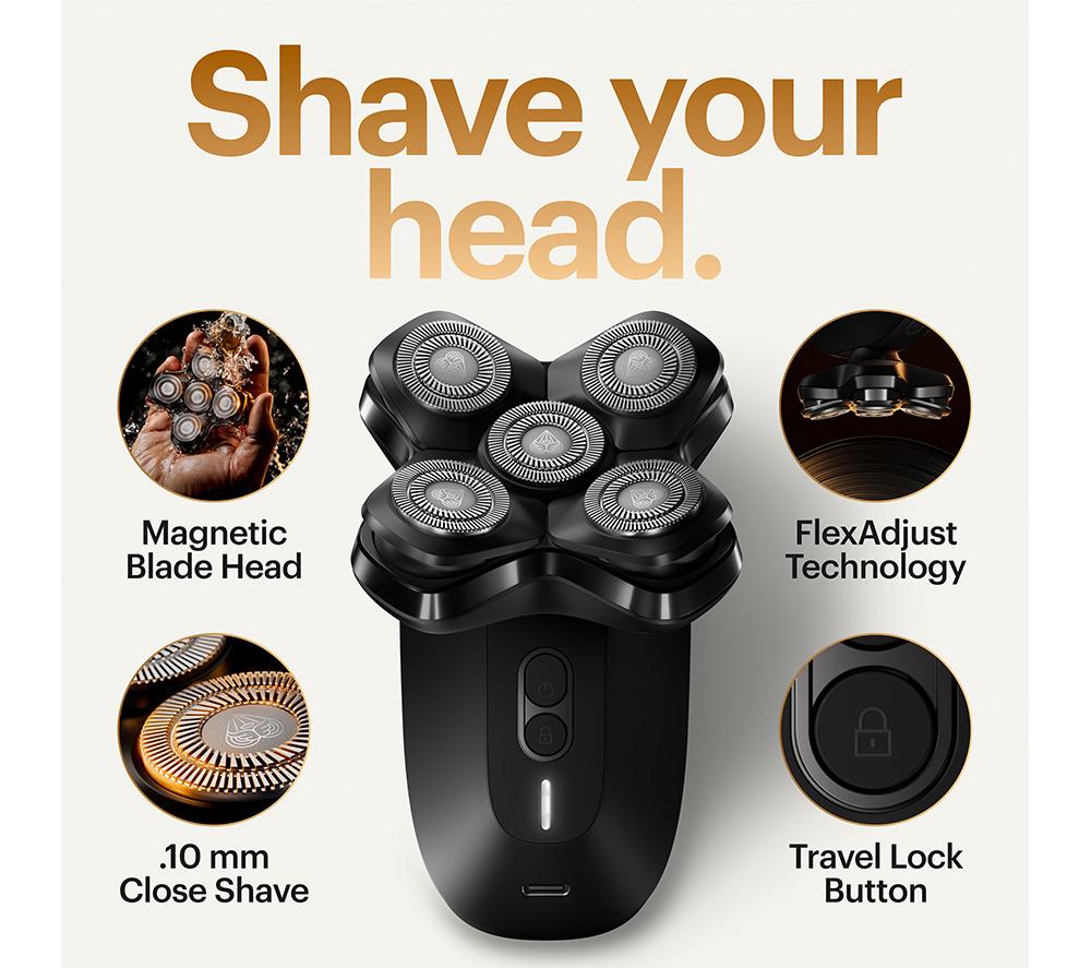Buy MANSCAPED The Dome Shaver Pro Wet & Dry Rotary Head Shaver - Black ...