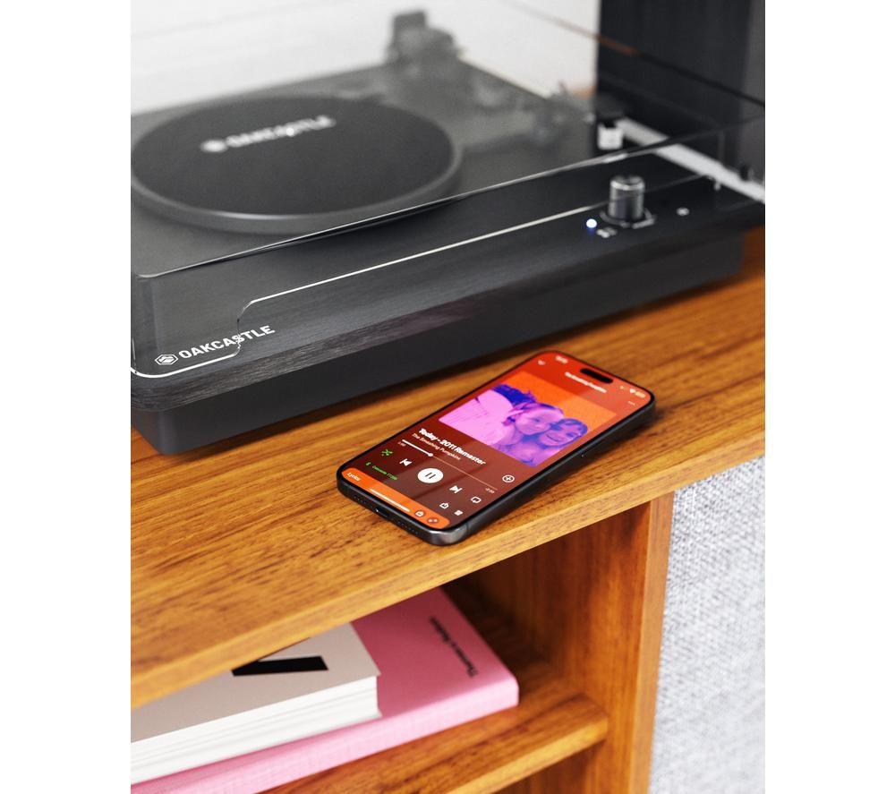 Buy OAKCASTLE TT200 Belt Drive Bluetooth Turntable with Bookshelf ...