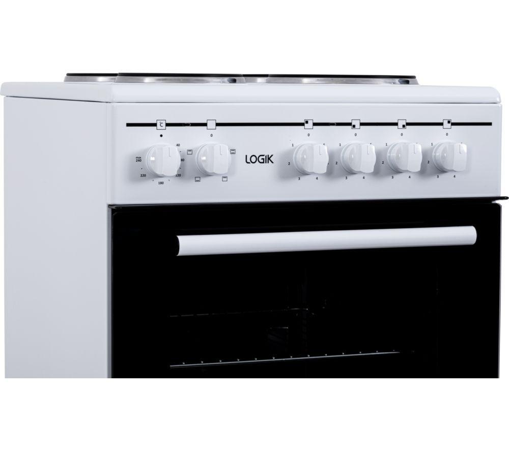 Buy LOGIK LFSE50W25 50 cm Electric Solid Plate Cooker - White | Currys