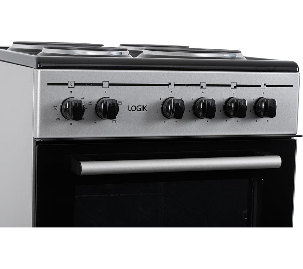 Buy LOGIK LFSE50S25 50 cm Electric Solid Plate Cooker - Silver | Currys