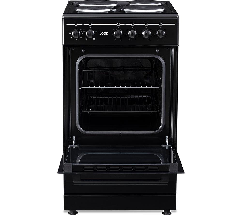 Buy LOGIK LFSE50B25 50 cm Electric Solid Plate Cooker - Black | CurrysIE