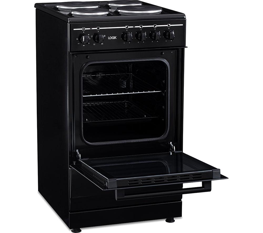 Buy LOGIK LFSE50B25 50 cm Electric Solid Plate Cooker - Black | CurrysIE