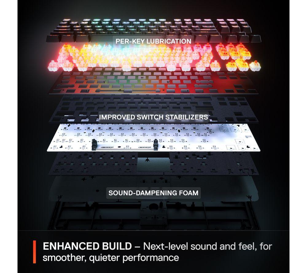 Buy STEELSERIES Apex Pro TKL Gen 3 Mechanical Gaming Keyboard - White ...