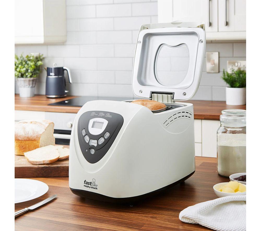 Buy MORPHY RICHARDS Fastbake Breadmaker - Black & White | Currys