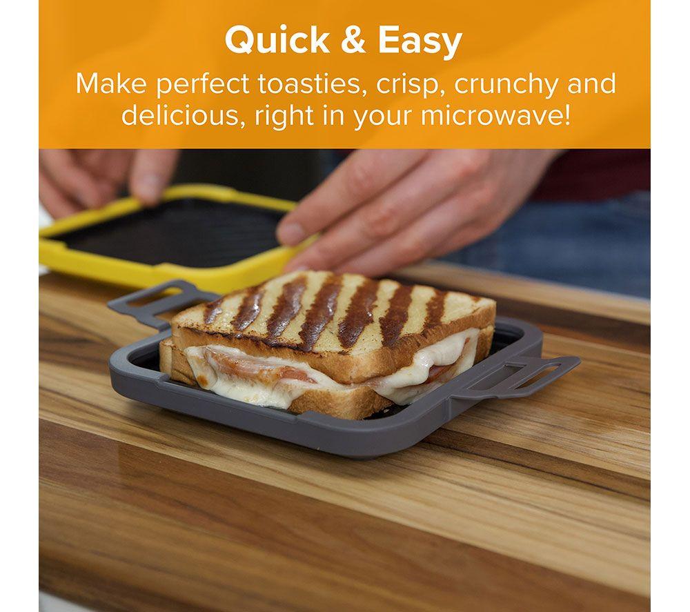 Buy DREW&COLE Clever Micro Toastie Maker for Microwaves - Yellow & Grey ...