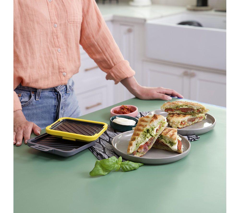 Buy DREW&COLE Clever Micro Toastie Maker for Microwaves - Yellow & Grey ...
