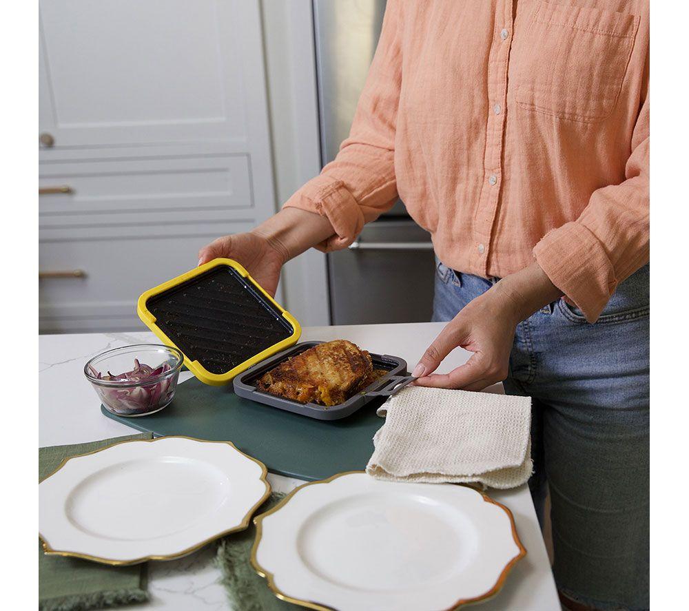 Buy DREW&COLE Clever Micro Toastie Maker for Microwaves - Yellow & Grey ...
