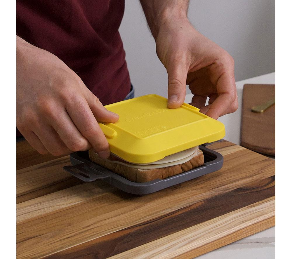 Buy DREW&COLE Clever Micro Toastie Maker for Microwaves - Yellow & Grey ...