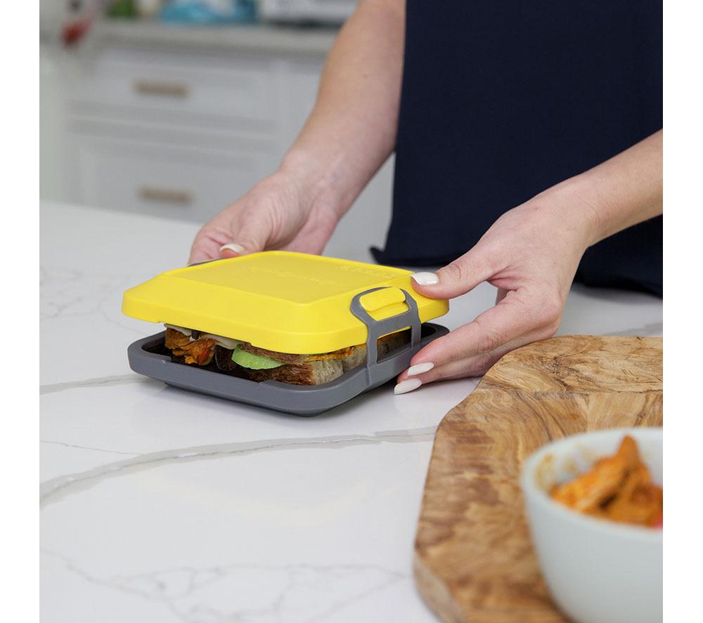 Buy DREW&COLE Clever Micro Toastie Maker for Microwaves - Yellow & Grey ...