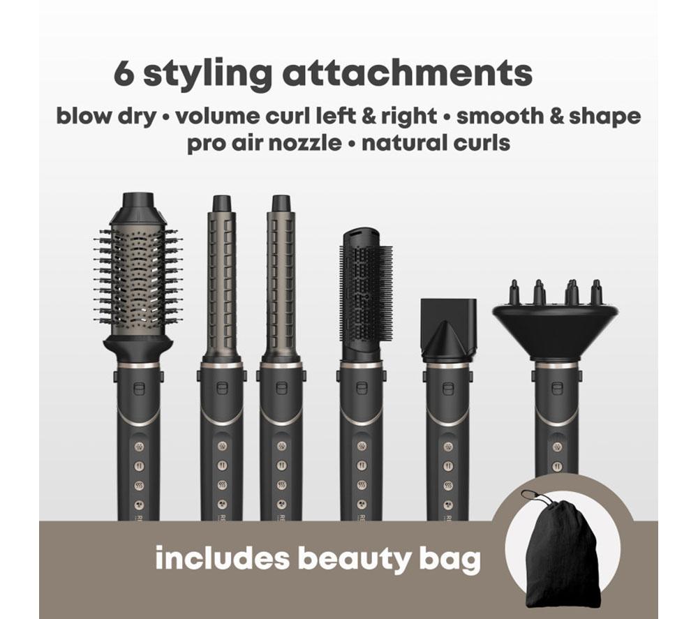 Buy REVAMP Curl Air Style 7-in-1 Ionic Air Styler - Black | CurrysIE