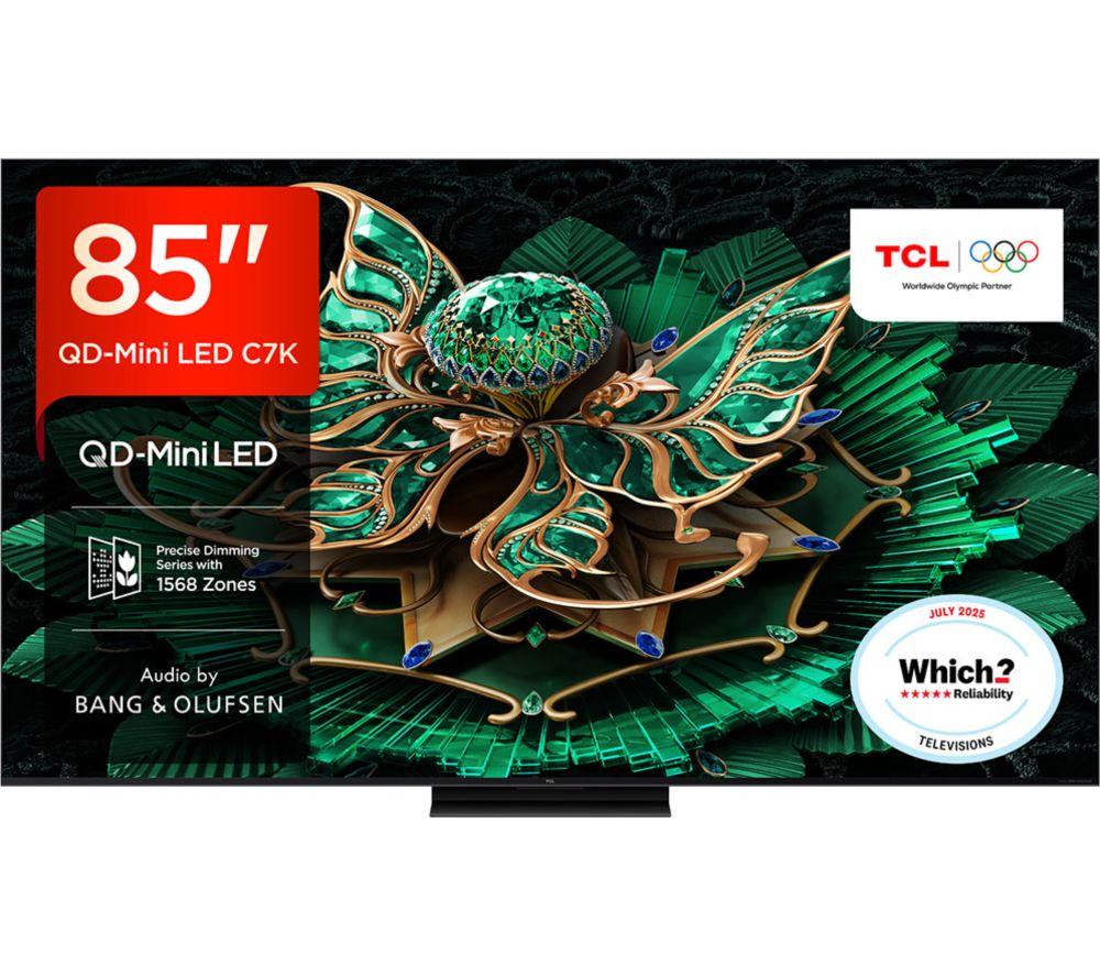 Buy TCL C7K 85" QD-Mini LED 4K HDR Smart Google TV - 85C7K | Currys