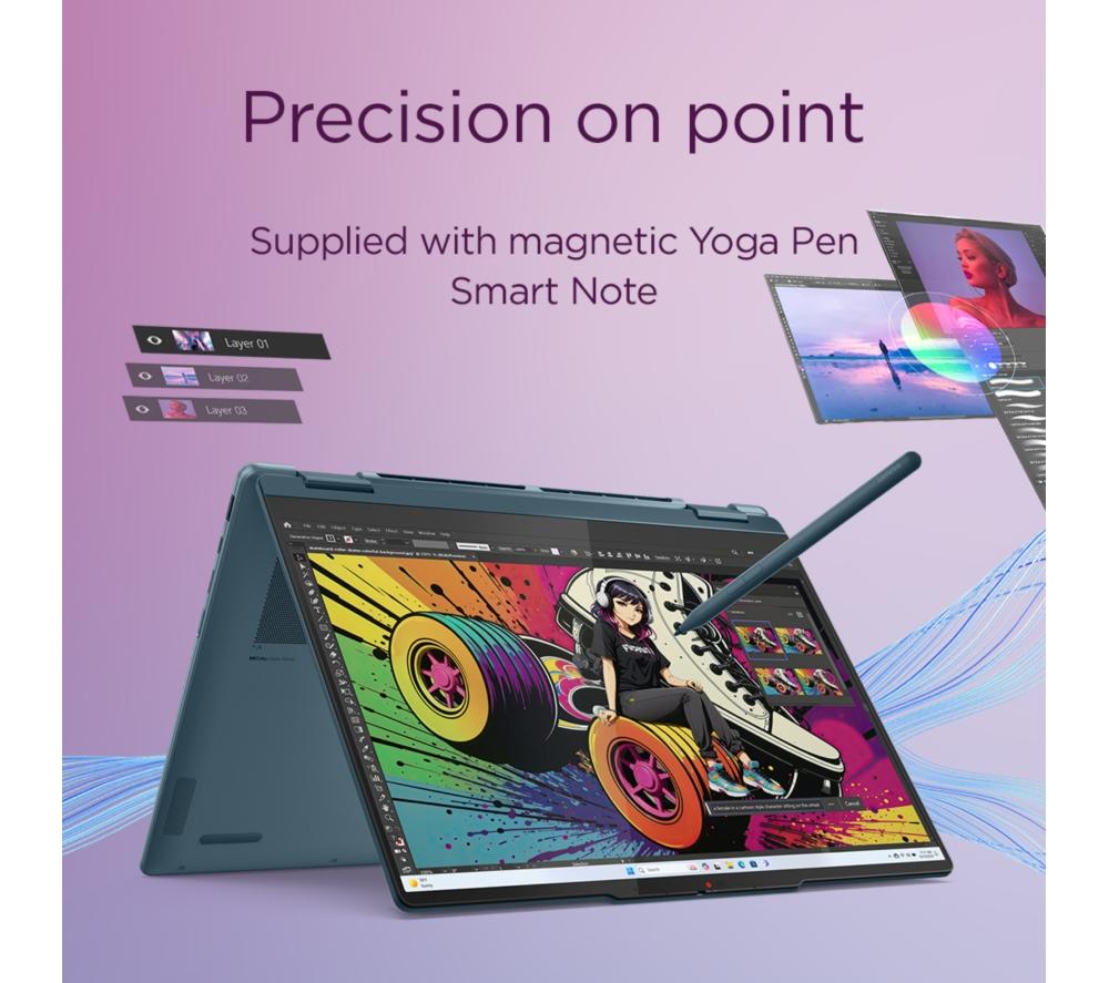 Buy LENOVO Yoga 7 14" 2 in 1 Laptop, CoPilot+ PC - AMD Ryzen AI 7, 1 TB ...