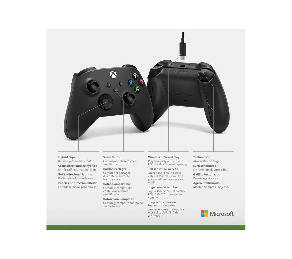 Buy XBOX Wireless Controller with USB Type-C Cable - Carbon Black | Currys
