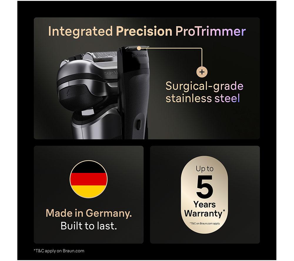 Buy BRAUN Series 9 Pro+ 9667cc Wet & Dry Electric Shaver - Silver | Currys