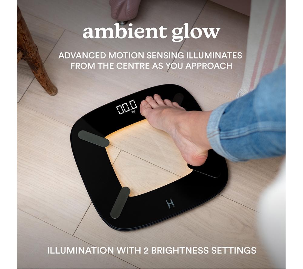 Buy HOMEDICS glo Body Analyser Smart Bathroom Scales - Black | Currys