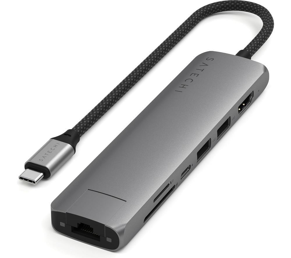 Buy SATECHI ST-P7SM 7-port USB Type-C Connection Hub | Currys