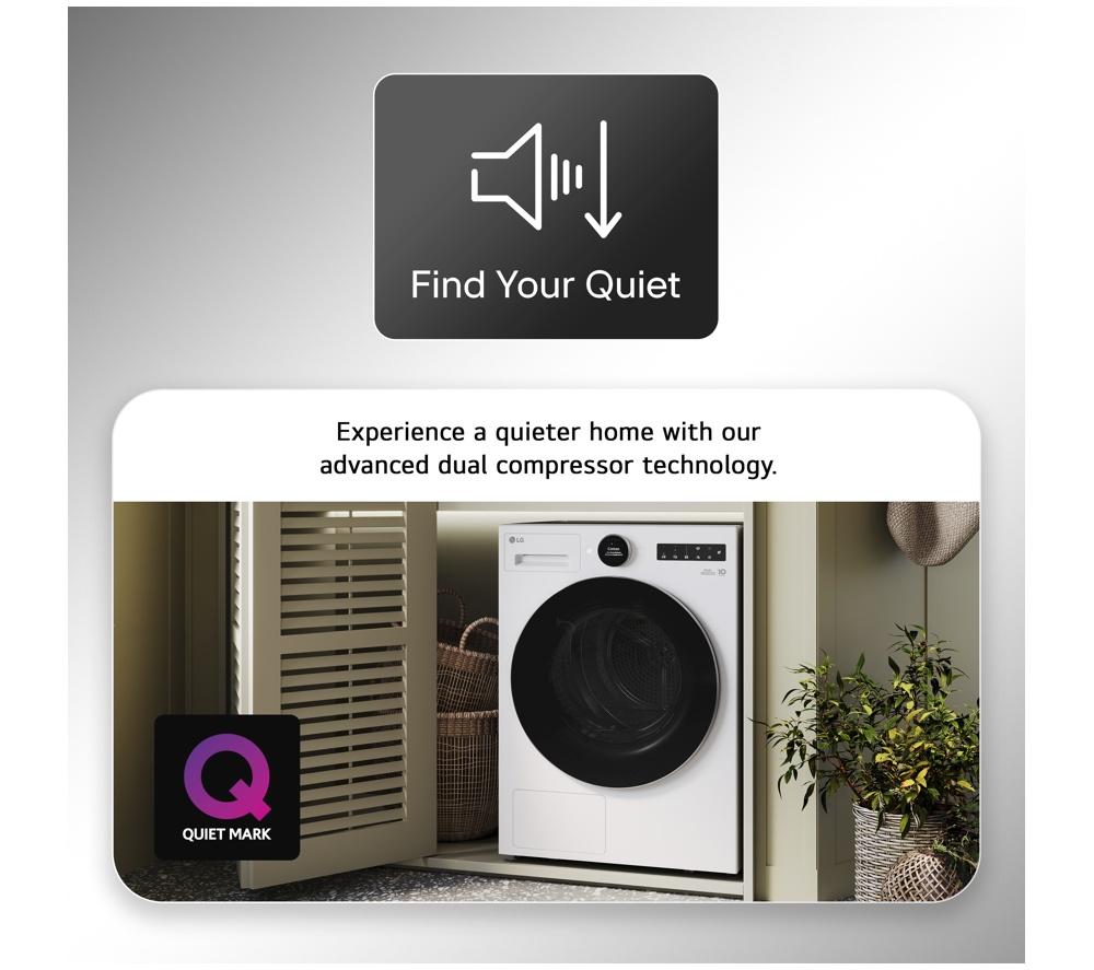 Buy LG VX70 Series AI Dry RHX7010TWB 10 kg Heat Pump Tumble Dryer ...