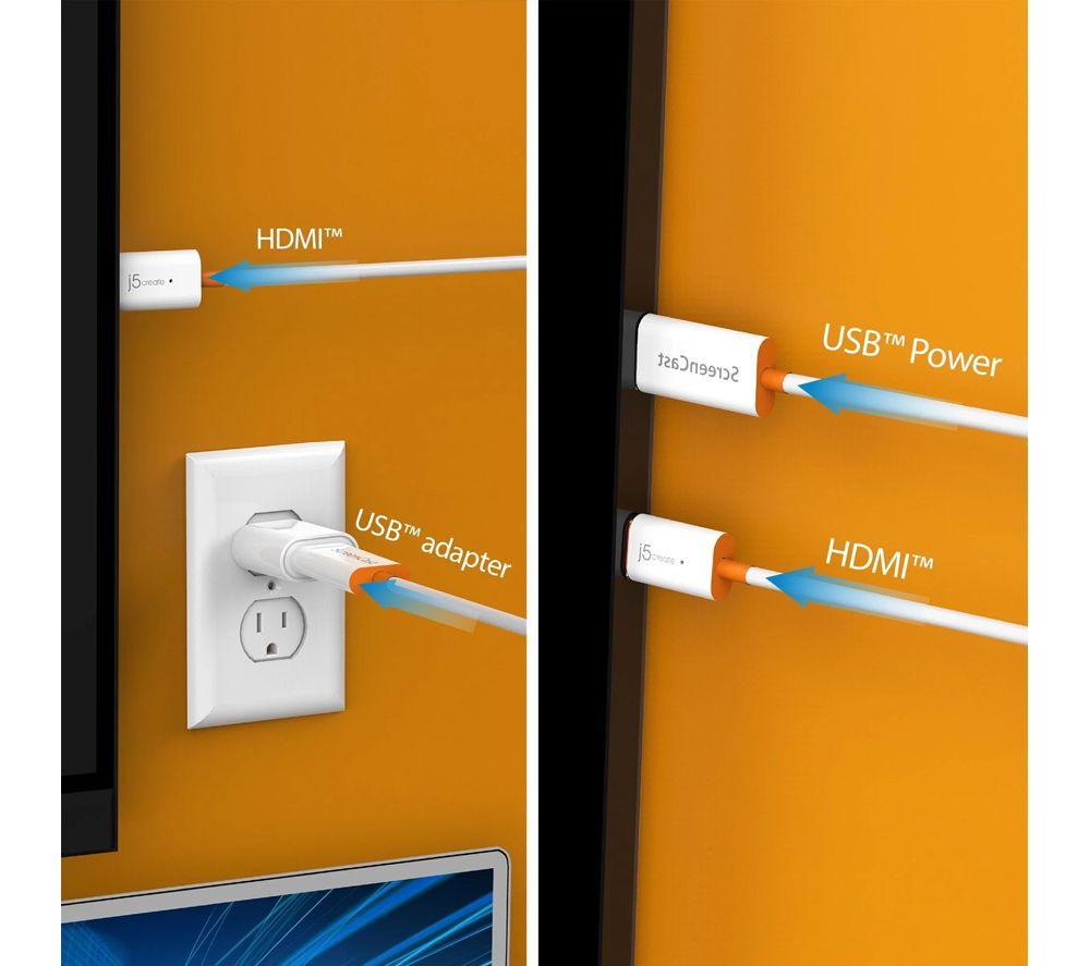Buy J5CREATE ScreenCast JVAW56-N HDMI to USB Display Adapter | Currys