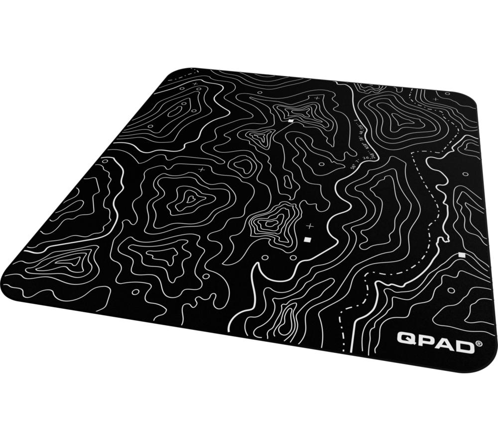 Buy QPAD Obsidian Glass Superglide Mouse Mat - Black & White, Large ...