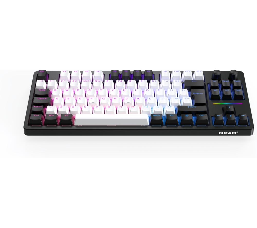 Buy QPAD Loop TKL Mechanical Gaming Keyboard - Black & White | Currys