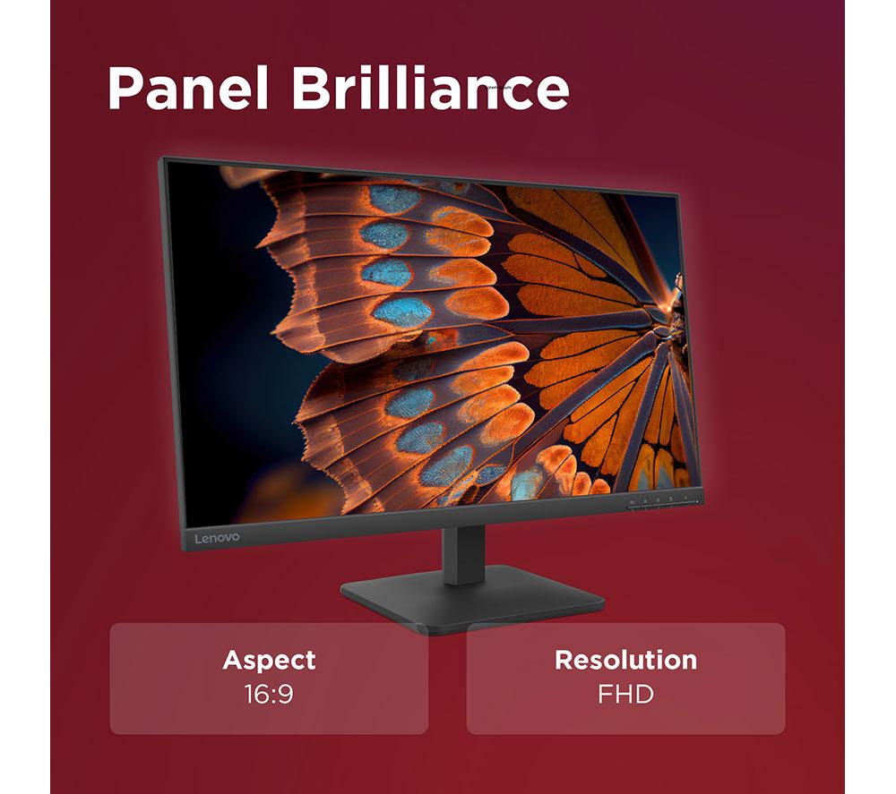 Buy Lenovo L27 4e Full Hd 27 Ips Monitor Raven Black Currys
