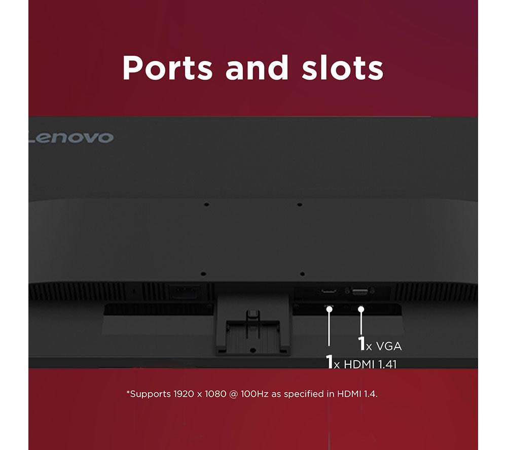 Buy Lenovo L27 4e Full Hd 27 Ips Monitor Raven Black Currys