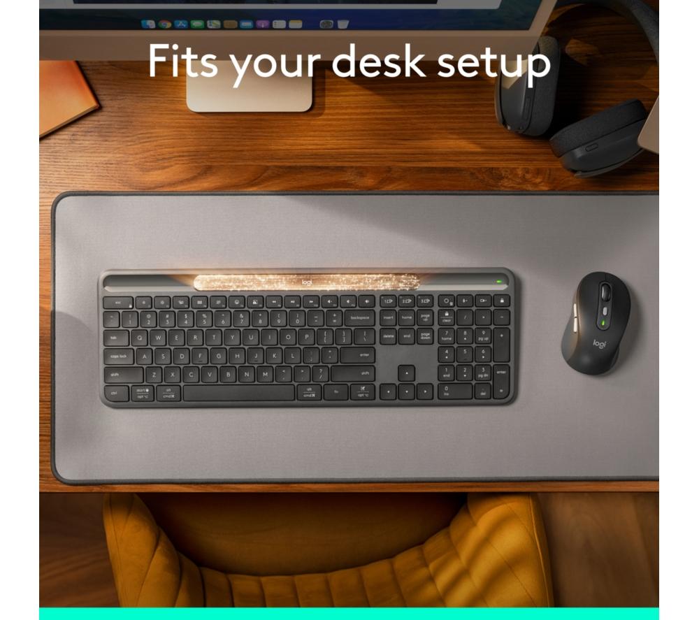 Buy LOGITECH Signature Slim Solar+ Wireless Keyboard - Graphite | CurrysIE