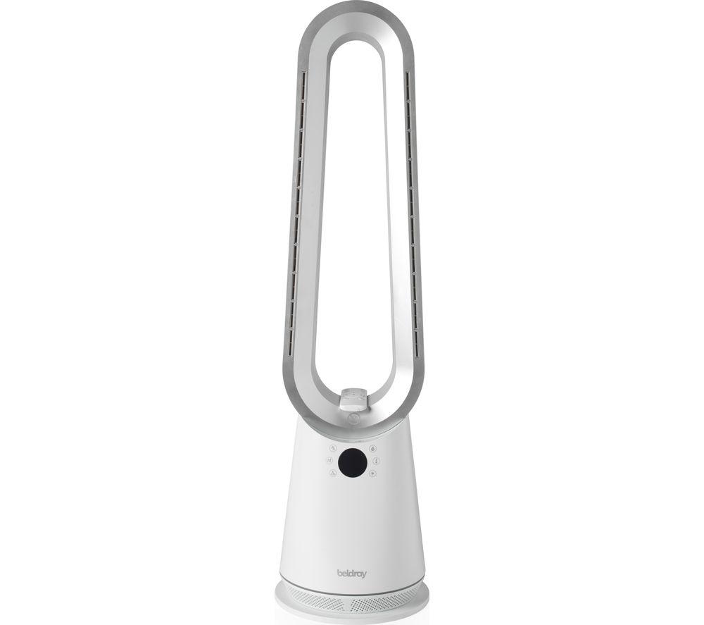 Buy BELDRAY 2-in-1 Hot & Cool Bladeless Tower Fan - White | Currys