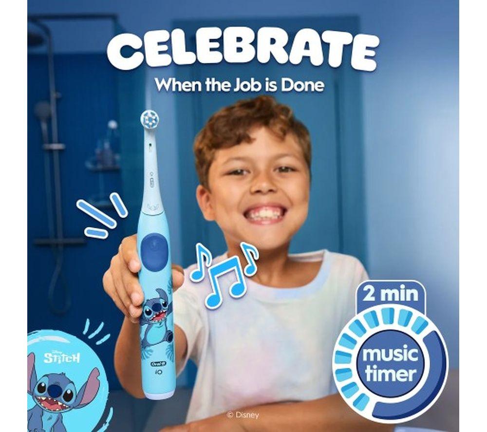 Buy ORAL-B iO2 Kids Electric Toothbrush & Travel Case - Disney Stitch ...