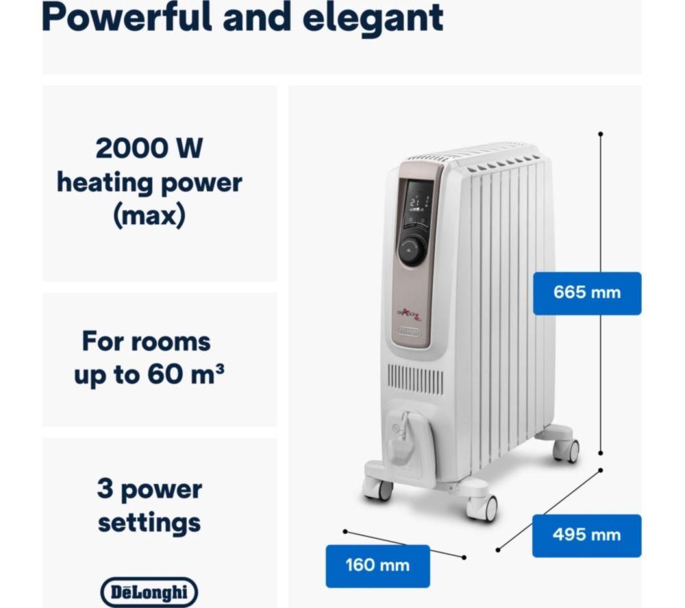 Buy DELONGHI Dragon 4 Pro TRDX40802E Portable Oil-Filled Radiator ...