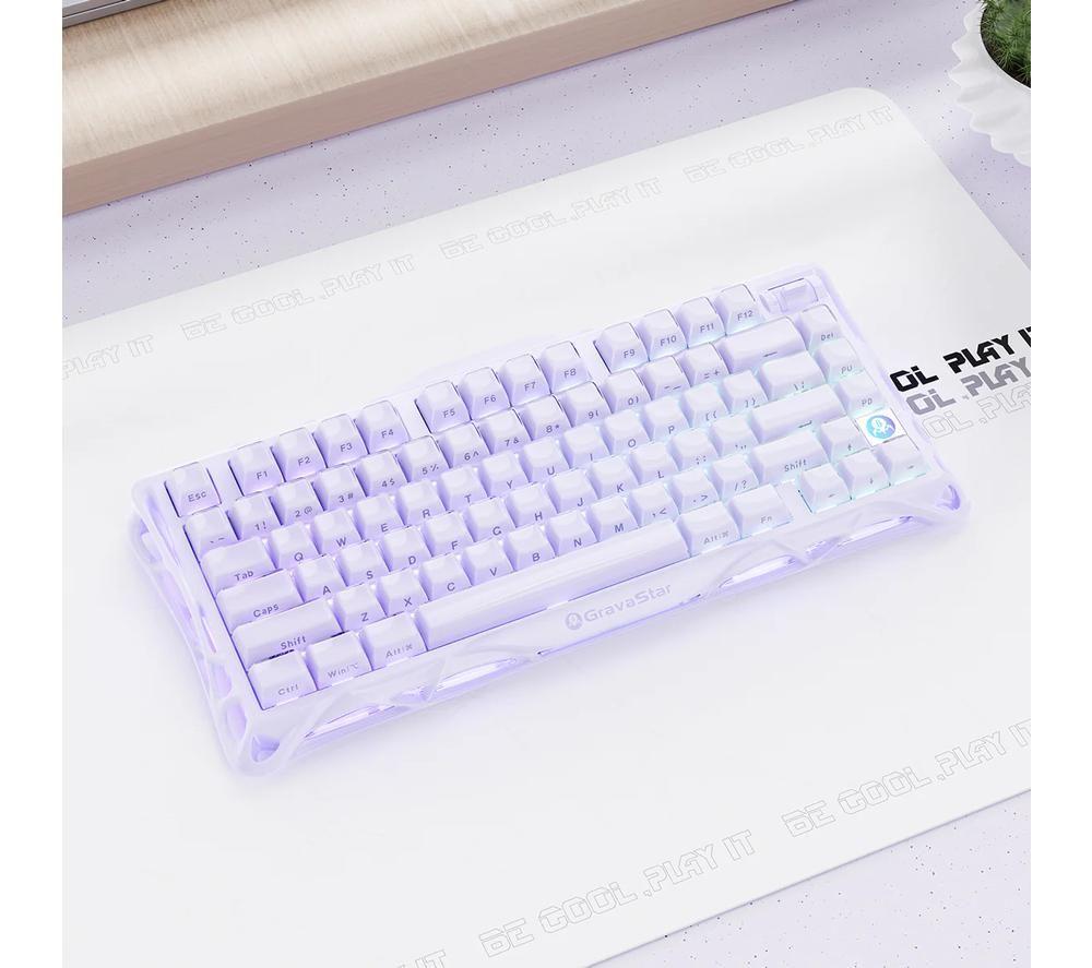 Buy GRAVASTAR Mercury V75 Mechanical Gaming Keyboard - Lavender Purple ...
