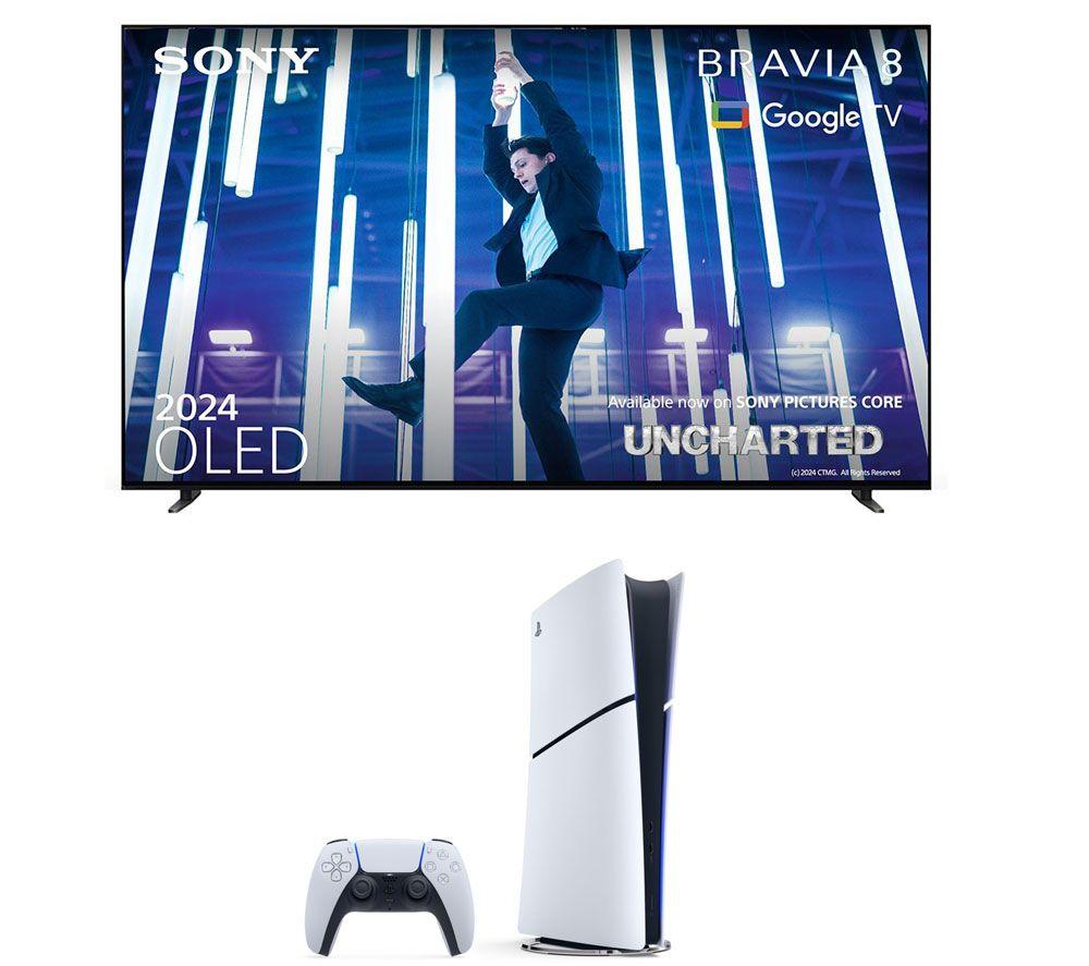 Buy SONY K77XR80PU BRAVIA 8 77" OLED 4K HDR AI Smart TV & PlayStation 5 ...
