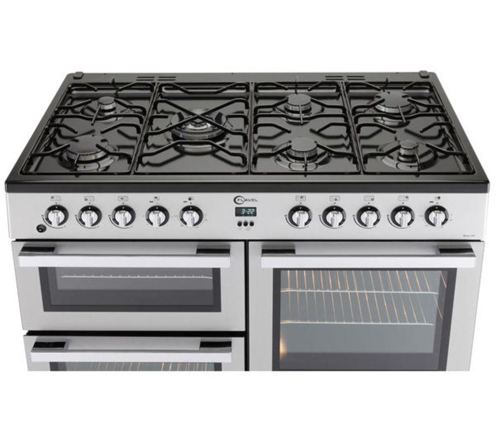 Buy FLAVEL MLN10FRS Dual Fuel Range Cooker - Silver & Chrome | Currys