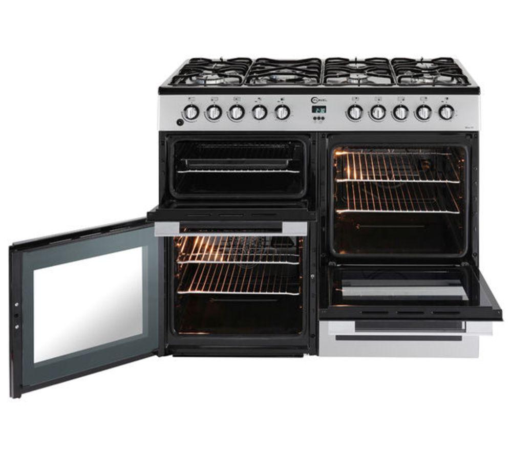 Buy FLAVEL MLN10FRS Dual Fuel Range Cooker - Silver & Chrome | Currys