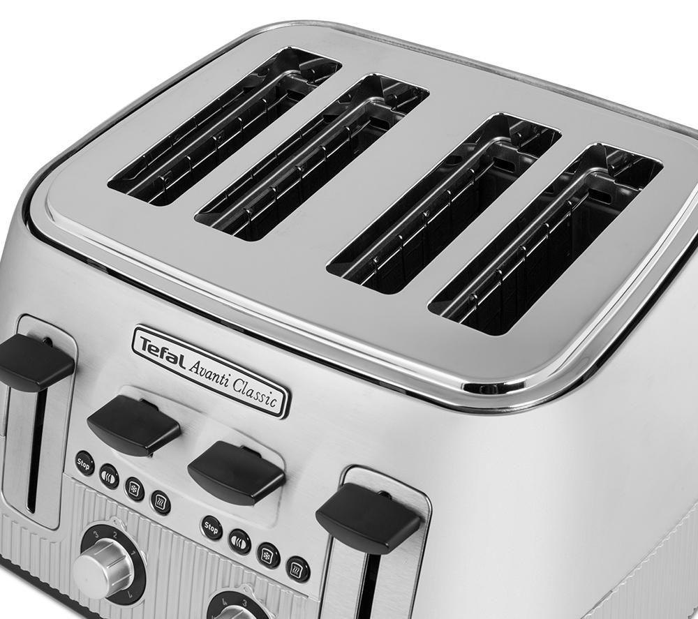 Buy TEFAL Avanti Classic TT780E40 4-Slice Toaster - Silver | Currys