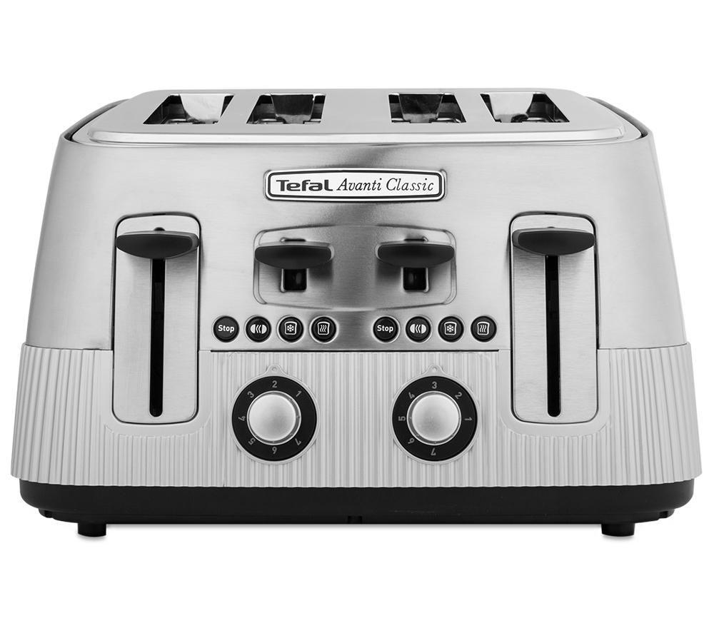 Buy TEFAL Avanti Classic TT780E40 4-Slice Toaster - Silver | Currys