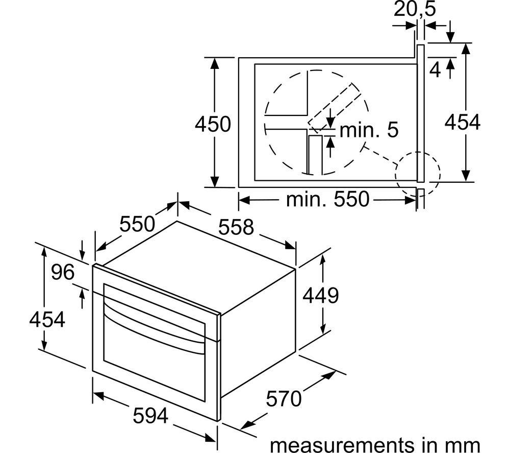 Buy NEFF N50 C1AMG84G0B Built-in Combination Microwave - Graphite Grey ...