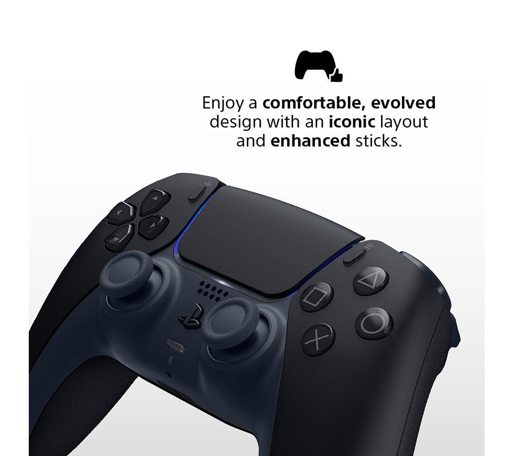 Buy PLAYSTATION PS5 DualSense Wireless Controller - Midnight Black ...