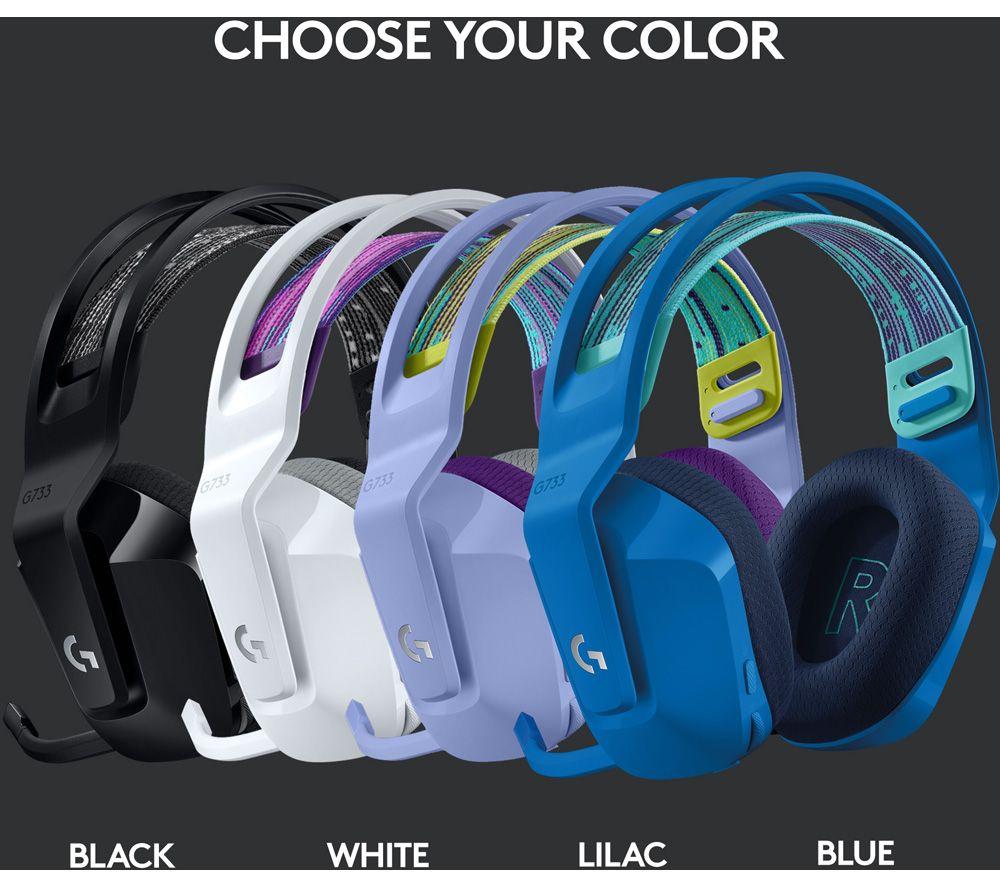 Buy LOGITECH G733 LIGHTSPEED Wireless Gaming Headset - White | CurrysIE