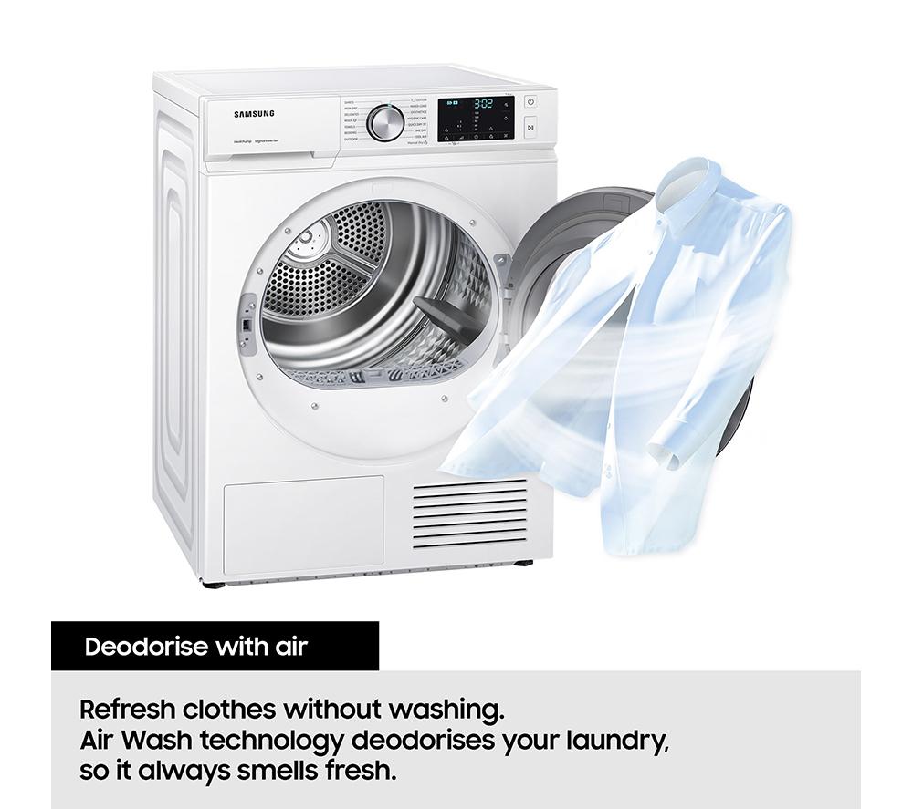 Buy SAMSUNG Series 5 ecobubble WD80TA046BE/EU 8 kg Washer Dryer - White ...