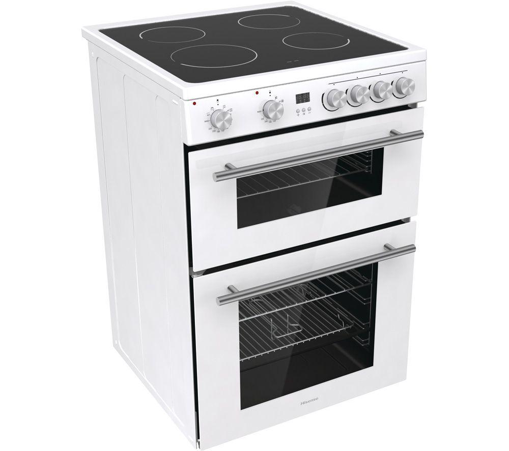 Buy HISENSE HDE3211BWUK 60 cm Electric Ceramic Cooker - White | CurrysIE