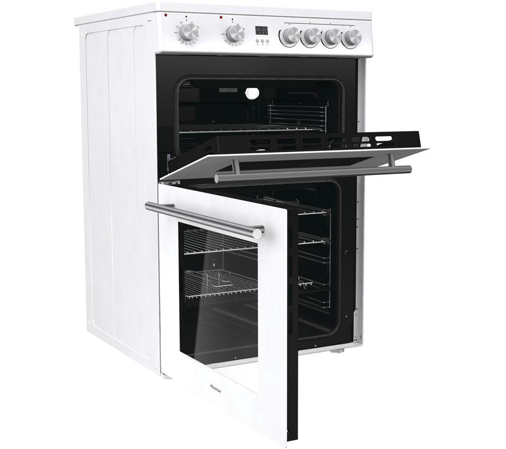 Buy HISENSE HDE3211BWUK 60 cm Electric Ceramic Cooker - White | CurrysIE