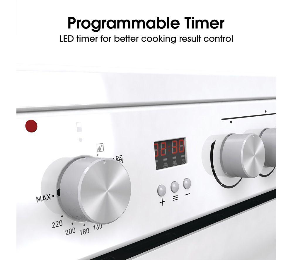 Buy HISENSE HDE3211BWUK 60 cm Electric Ceramic Cooker - White | CurrysIE