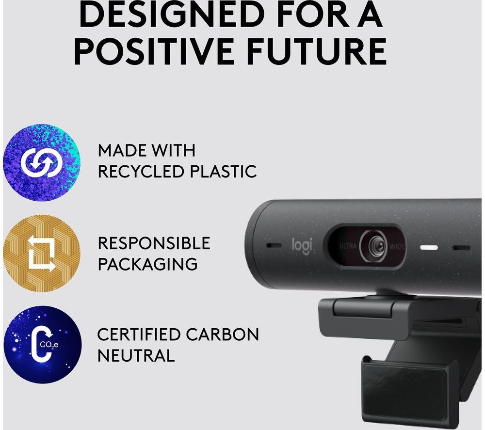 Buy LOGITECH Brio 500 Full HD Webcam - Graphite | CurrysIE