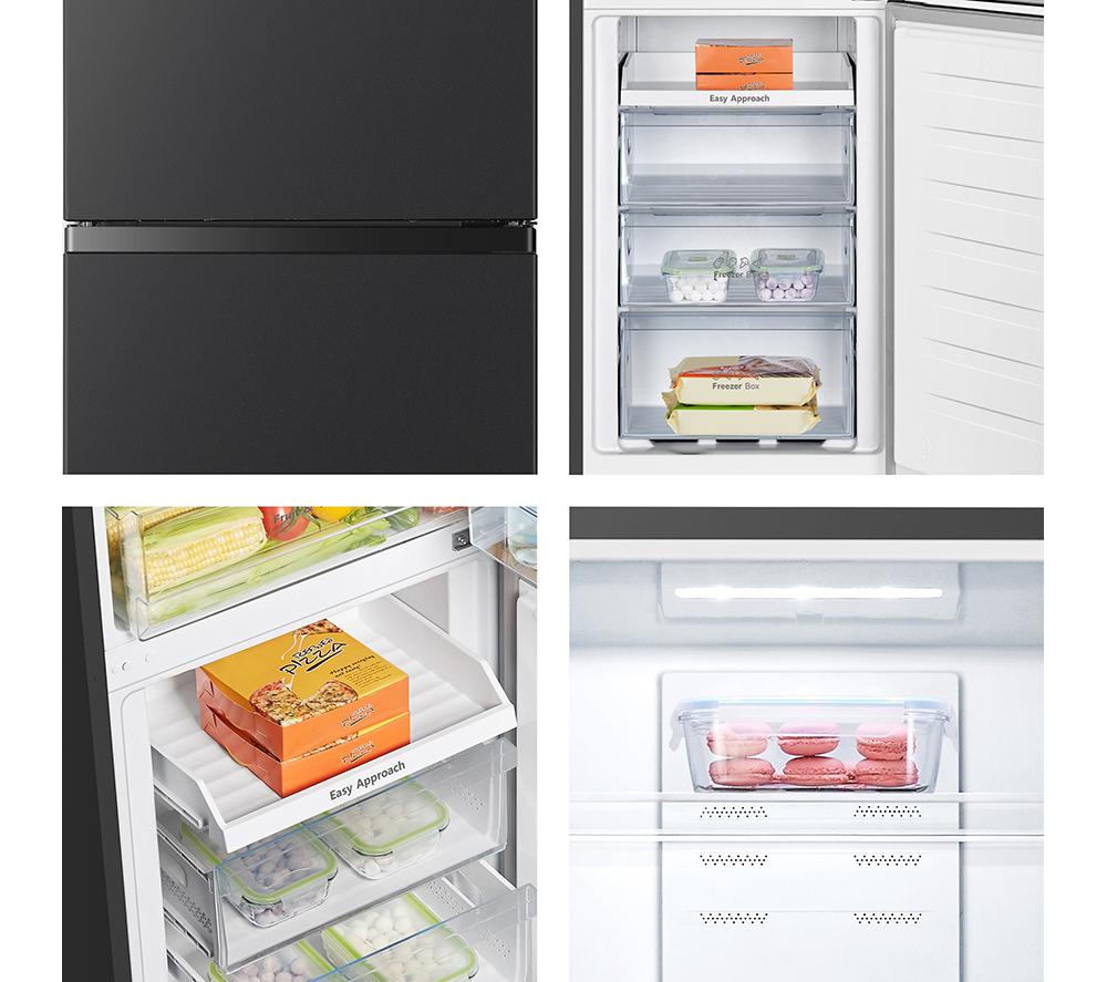 Buy HISENSE RB327N4BBE 50/50 Fridge Freezer - Black & Steel | CurrysIE