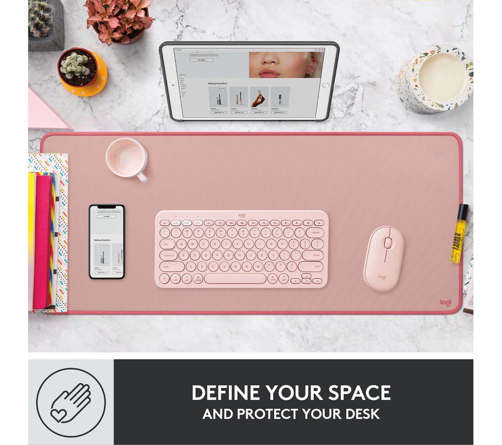 Buy LOGITECH Studio Series Mouse Mat - Darker Rose - Large | CurrysIE