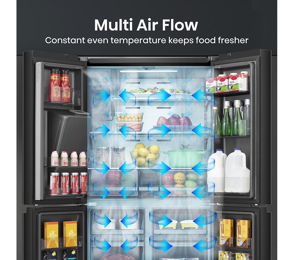 Buy HISENSE PureFlat RQ760N4SBFE American-Style Smart Fridge Freezer ...