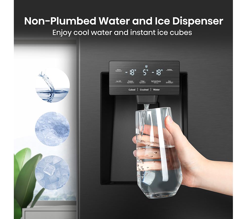 Buy HISENSE PureFlat RQ760N4SBFE American-Style Smart Fridge Freezer ...