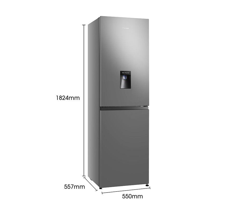Buy HISENSE RB327N4WCE 50/50 Fridge Freezer - Stainless Steel | Currys