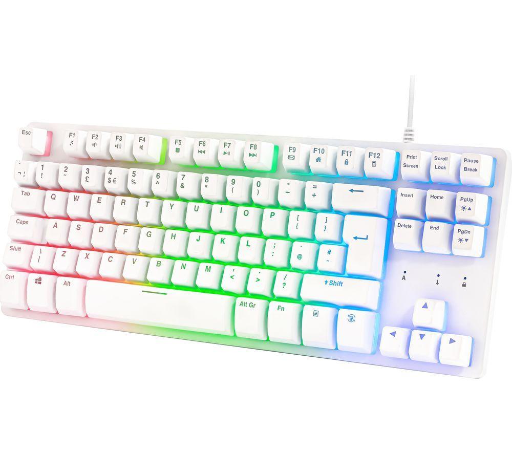 Buy ADX FireFight Core K14 TKL Gaming Keyboard - White | Currys